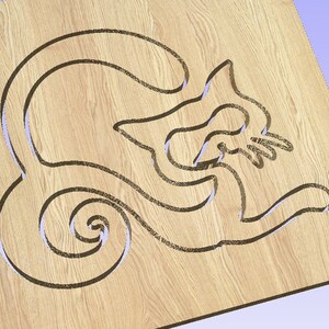 Cat / Gift CNC Files / CNC Files for Wood / CNC Router File / Cat 3D ...