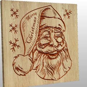 Merry Christmas / Santa Claus / Gift CNC Files / CNC Files for Wood ...
