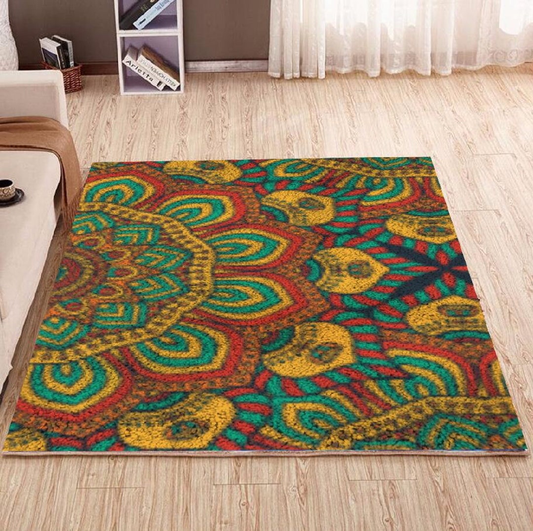 Latch Hook Rug Kit: Lattice Style Acrylic Yarn DIY Craft (33x24in) - Etsy