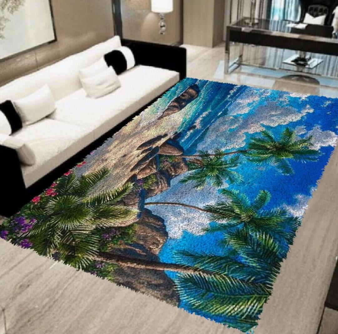 Latch Onto Style: Trendy DIY Rug Kits for Every Decor - Etsy