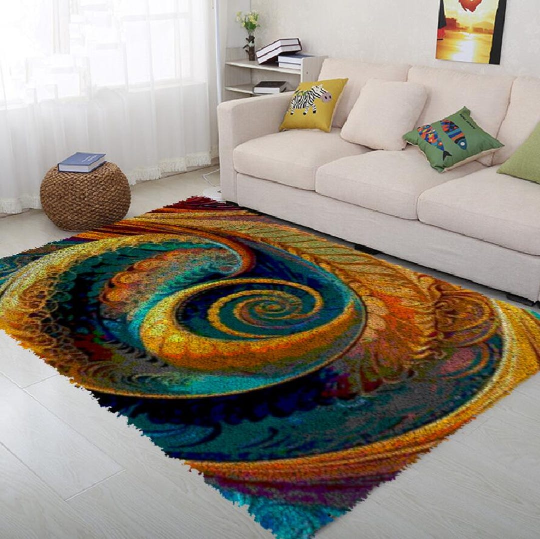 Rustic Elegance: Rustic Latch Hook Kits, Large Latch Hook Rug Kit for ...