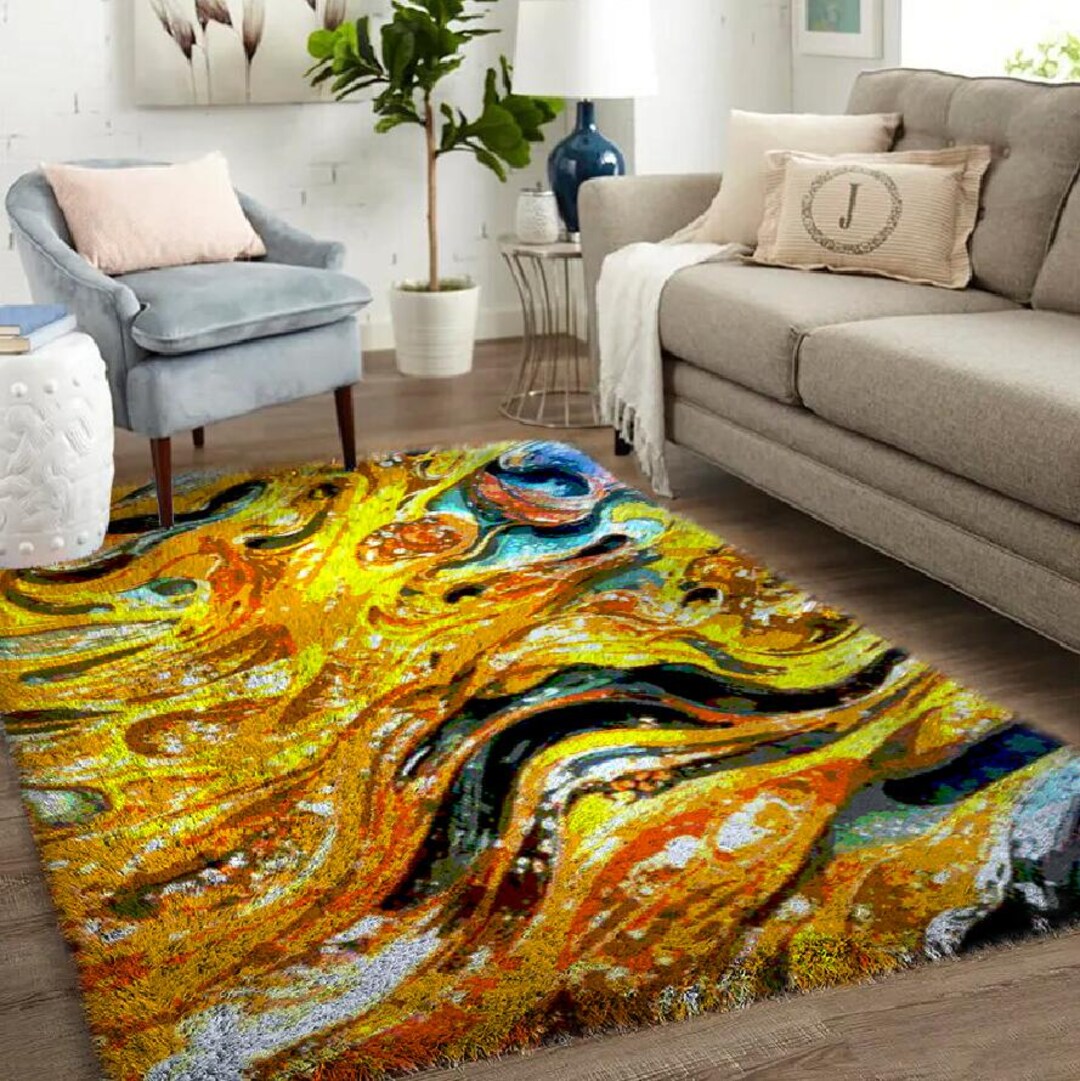 Rustic Latch Hook Rug Kit: Cabin-style Wool Floor Art (33x24in) - Etsy
