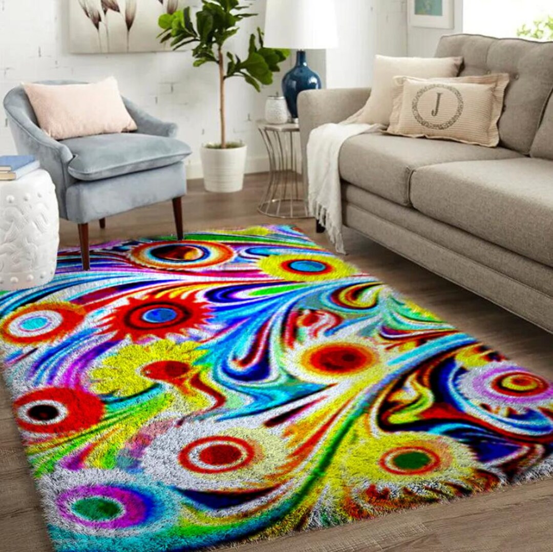 Boho Blooms Wool Rug: DIY Botanical Pillow Case (33x24 In) - Etsy