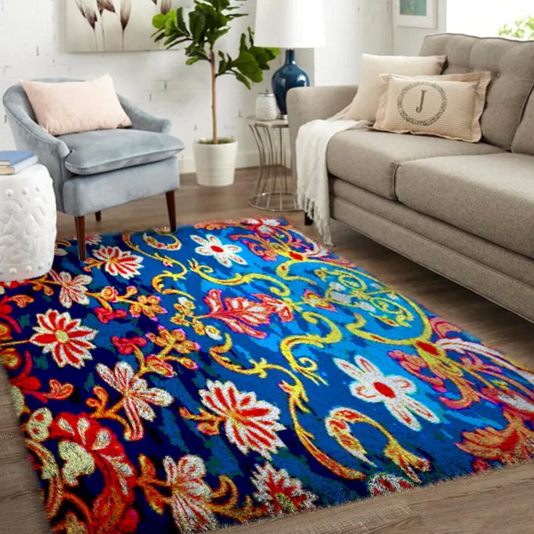 Pattern Latch Hook Kits, Large Latch Hook Rug Kit for Adults Latch Hook ...