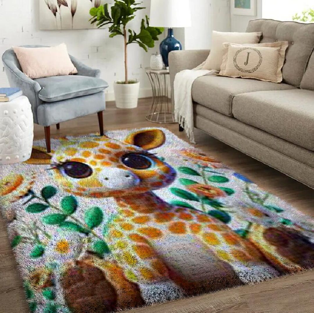 Latch Hook Kits, Large Latch Hook Rug Kit for Adults With Printed ...