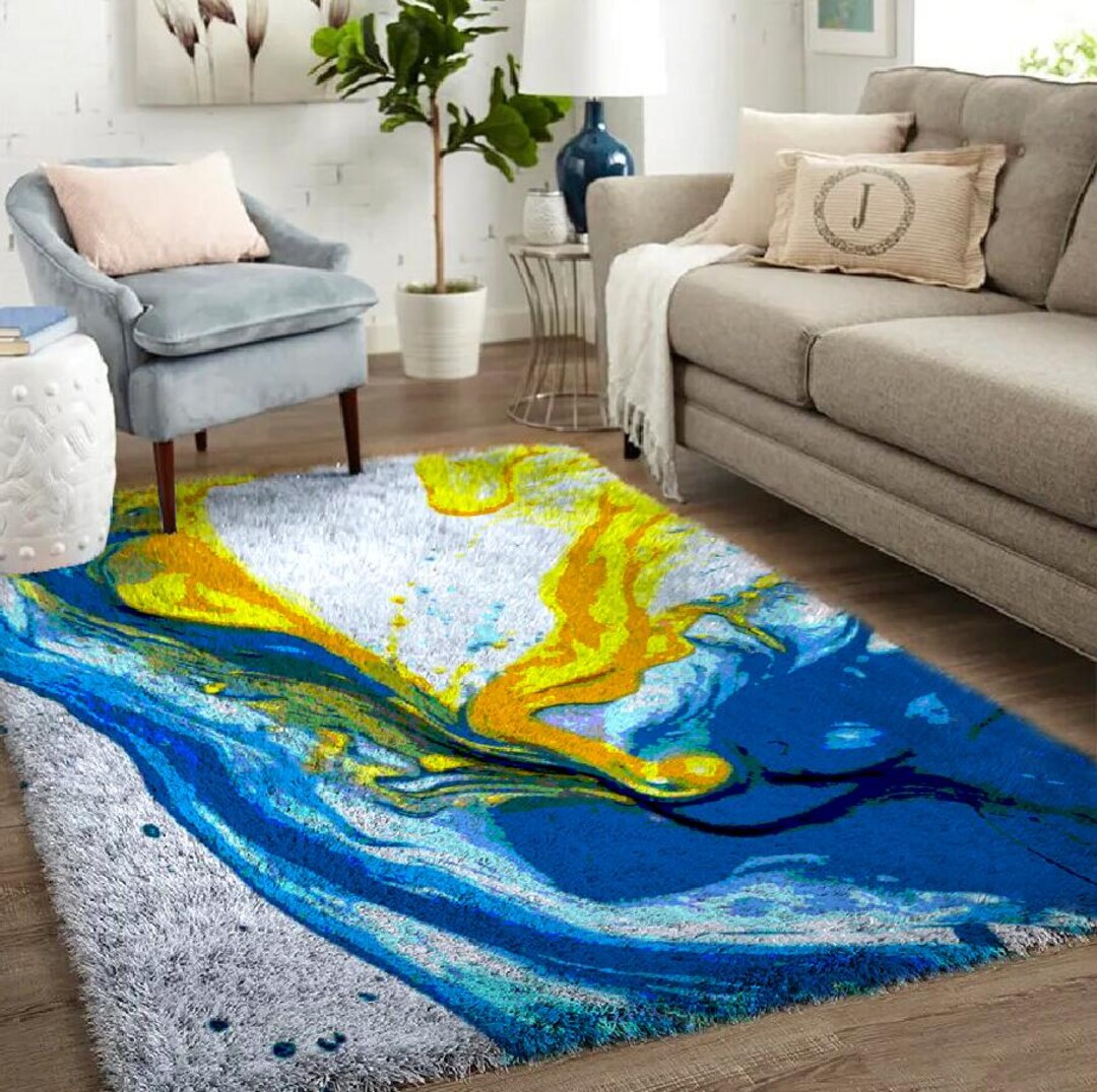 Latch Hook Kits, Large Latch Hook Rug Kit for Adults With Printed ...