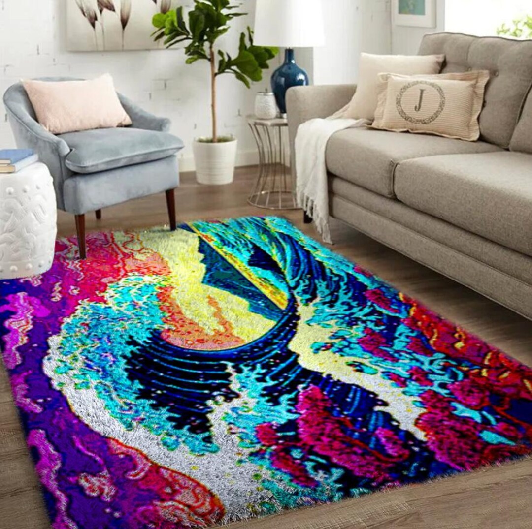 Ocean Wave Rug,sea Pattern Rug,relaxing Rug,sea Wave Rug,cool Rug ...