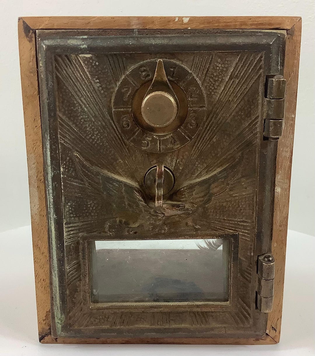 Vtg Post Office Box Combination Lock Eagle Door Bank - Etsy