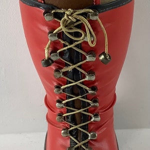 Vintage Red Boot Liquor Decanter Wine Bottle Empty Glass Bottle - Etsy