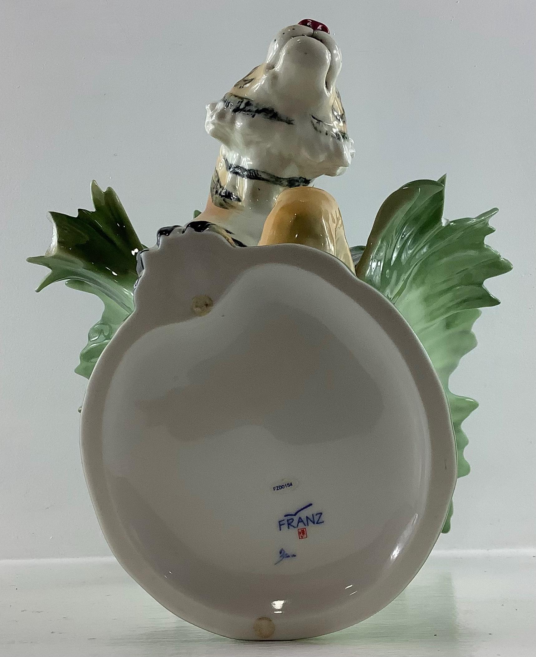 RARE Franz Collection Jungle Beauties Safari Tiger Vase 13.5"x11"x13.6 ...