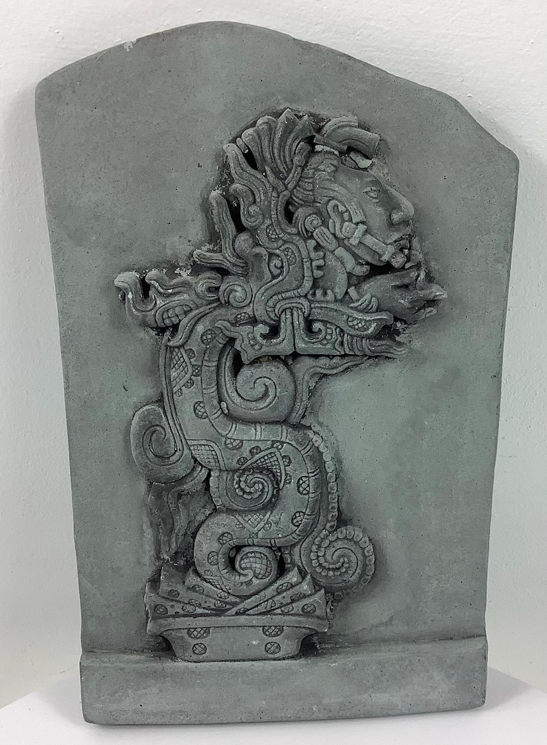 Mesoamerican Wall Art Aztec Inca Mayan Sculpture Kukulkan Serpent 5.75 ...