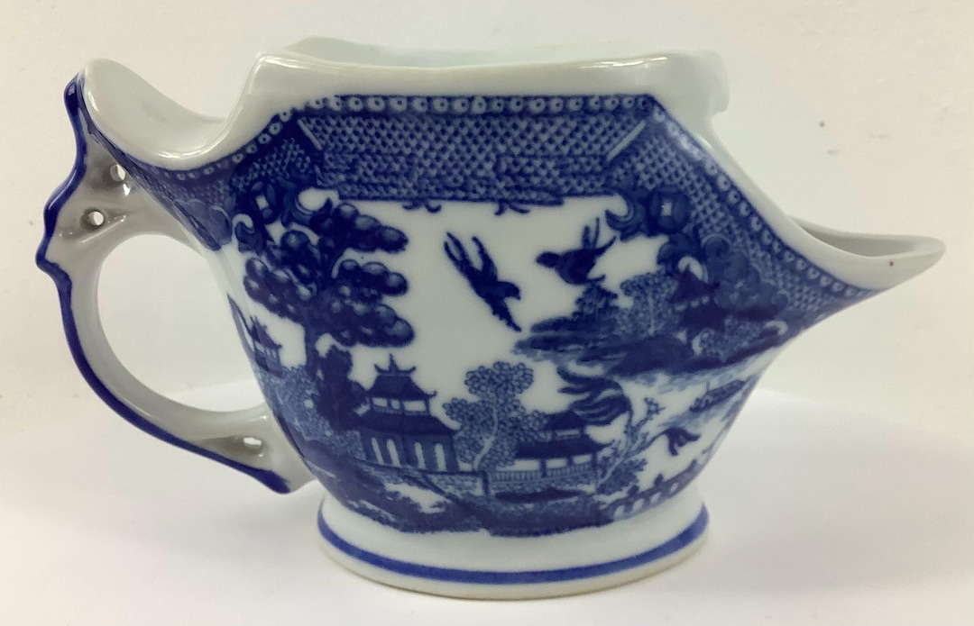 Victoria Ware Ironstone Flow Blue Scuttle Shape Shaving Mug - Etsy