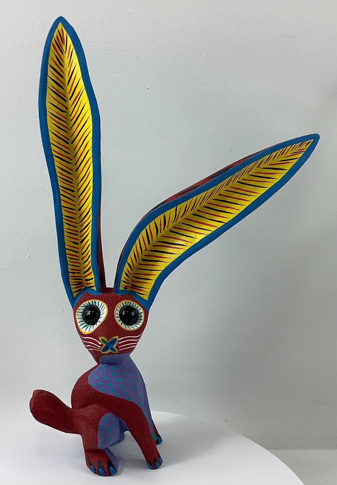 Oaxacan Alebrije Wood Carvings Mexican Folk Art Large Jack Rabbit ...