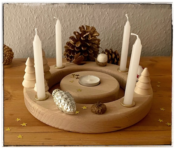 Advent Ring Advent Wreath Birthday Birthday Ring Seasonal - Etsy UK