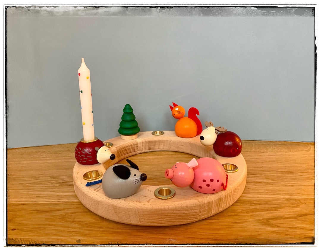Advent Ring, Birthday, Birthday Ring, Seasons Ring, Hedgehog, Squirrel ...