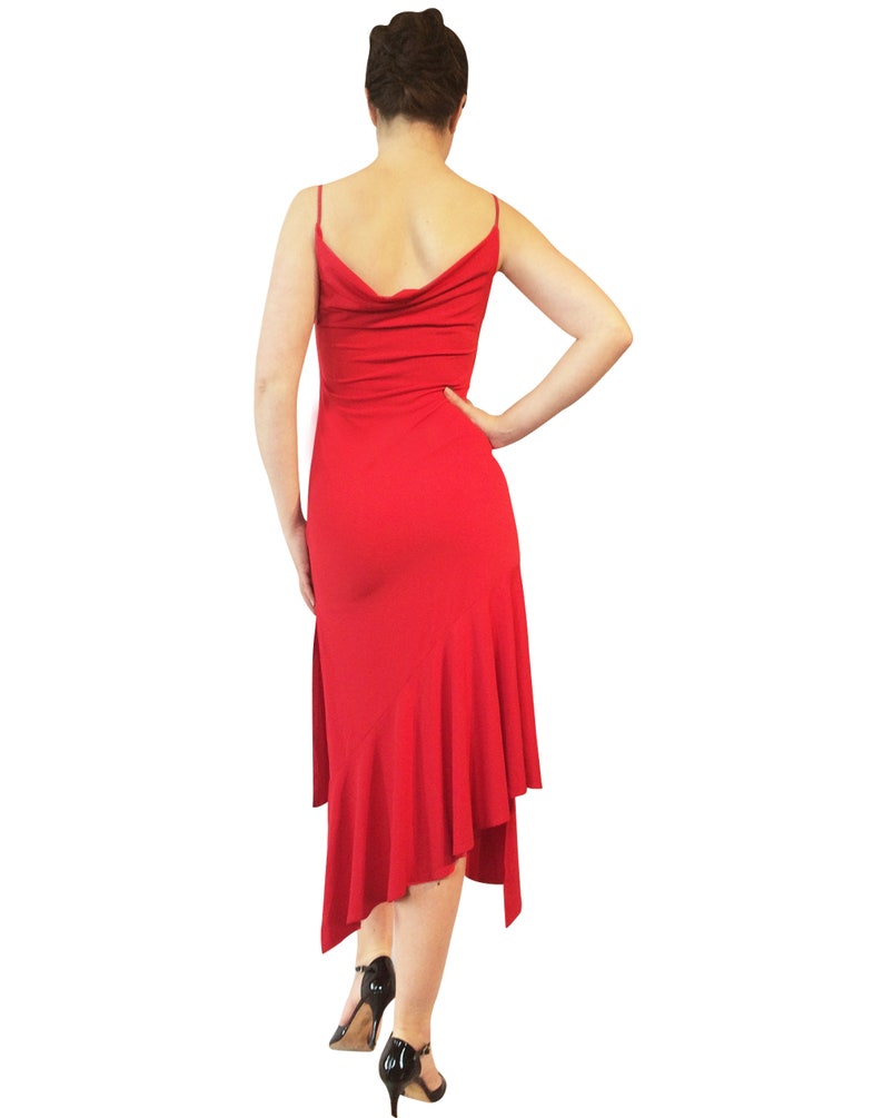 Draped Double Slit Dress. Cocktail Dress. - Etsy