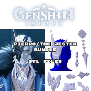 Pierro / the Jester Bundle - ARCHIVOS 3D STL (genshin Impact) - Etsy ...