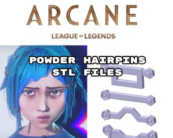 Powder Arcane Hair Clips - Etsy