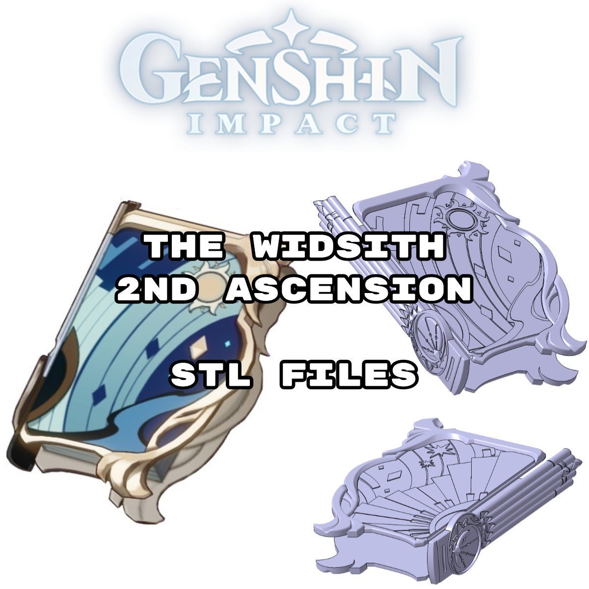 The Widsith 3D FILES STL Genshin Impact - Etsy UK