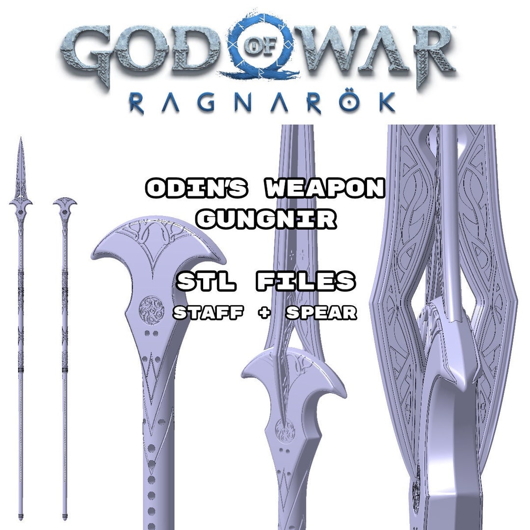 Gungnir 3D STL FILES - Odin's Spear (god of War) - Etsy