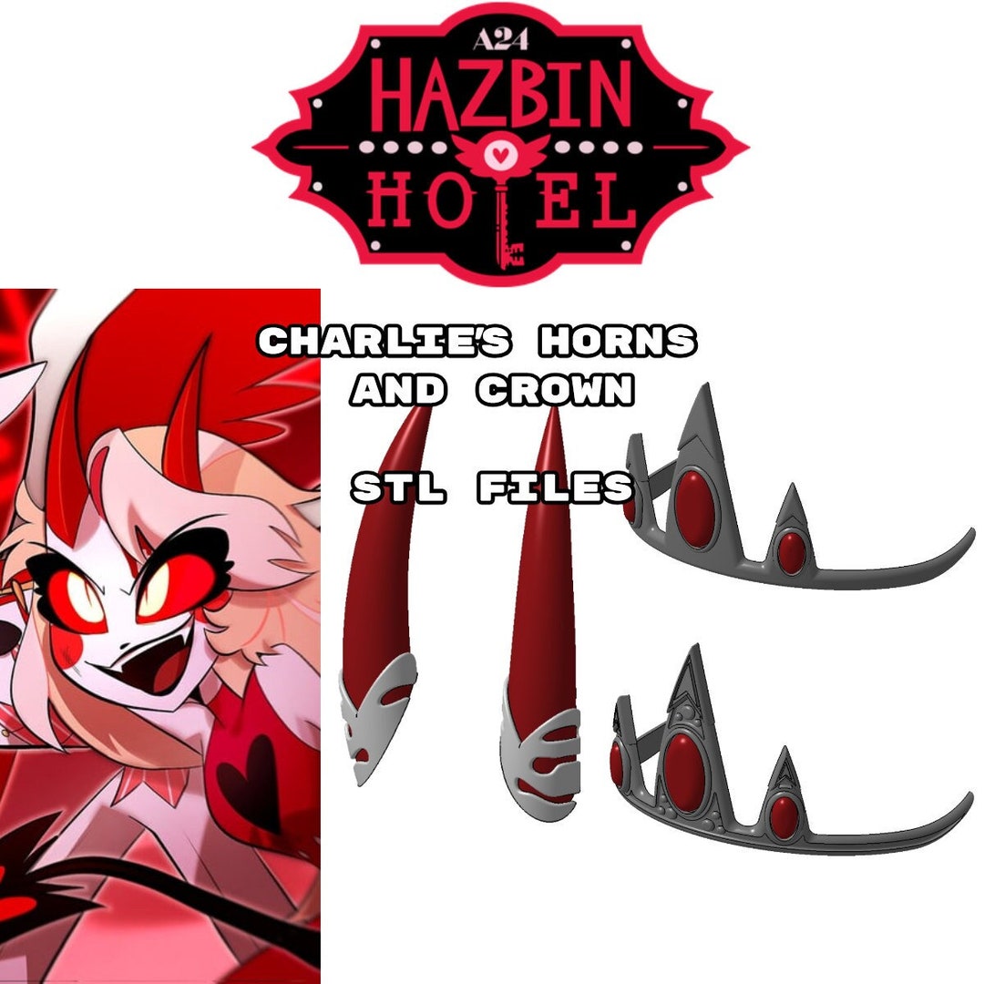 Charlie's Hörner und Krone Hazbin Hotel 3D STL DATEIEN - Etsy.de