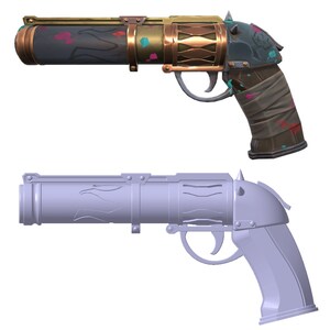 JINX GUN Archivos STL 3d Fanart Inspirado En Arcanos - Etsy