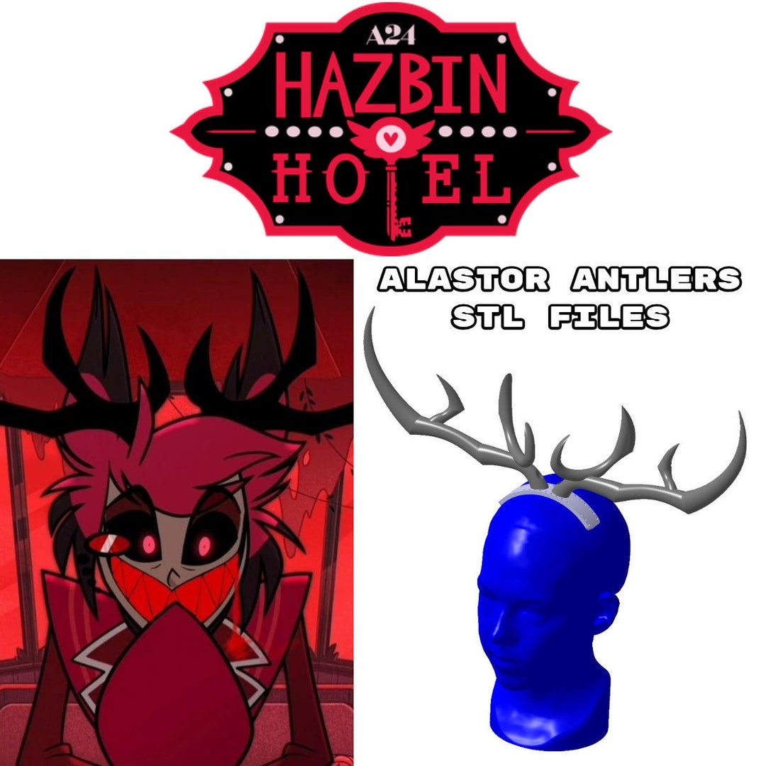 Antlers For Alastor Hazbin Hotel 3d Stl Files Etsy