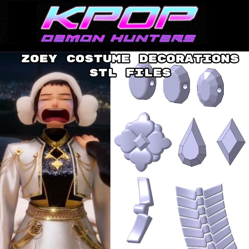 Kpop Demon Hunters 3d Stl File - Etsy