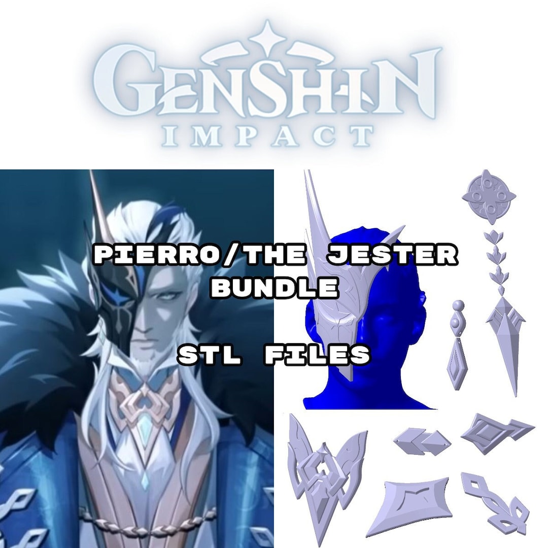 Pierro / the Jester Bundle ARCHIVOS 3D STL genshin Impact - Etsy