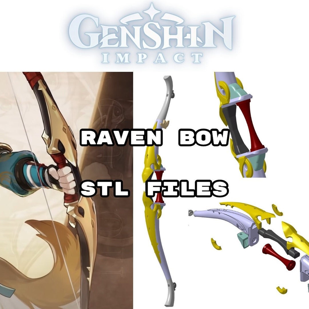 Raven Bow - GENSHIN IMPACT - 3D Files Stl - Etsy