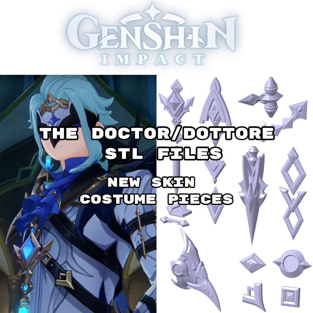 Paquete Il Dottore SKIN 2 - Archivos 3D STL (genshin Impact) - Etsy