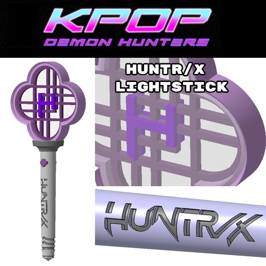 Huntrix / Huntr/x Lightstick 3D FILES STL (kpop Demon Hunters) - Etsy ...