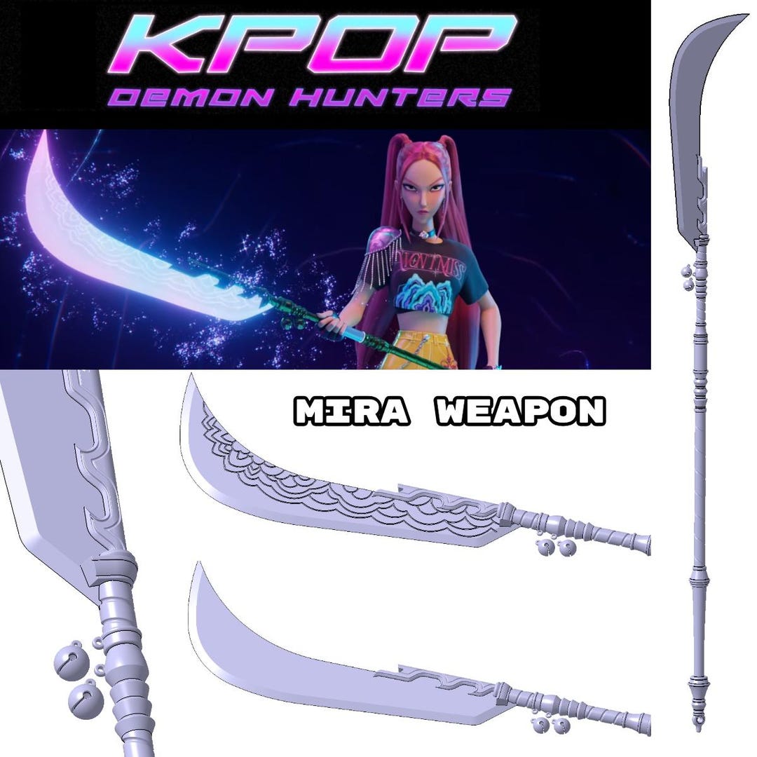 MIRA WEAPON / Woldo (kpop Demon Hunters) Stl 3D Files - Etsy
