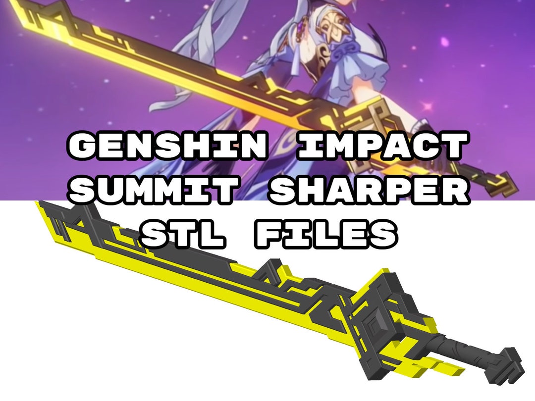 STL Summit Sharper Sword GENSHIN IMPACT - Etsy