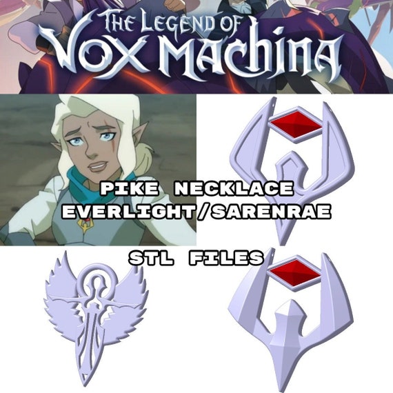 Pike Everlight Necklace Sarenrae STL 3d Files VOX MACHINA - Etsy