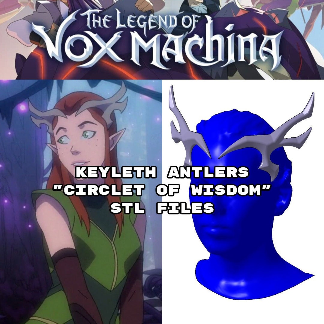 Keyleth Circlet / Astas /corona - ARCHIVOS STL 3D (vox Macchina) - Etsy