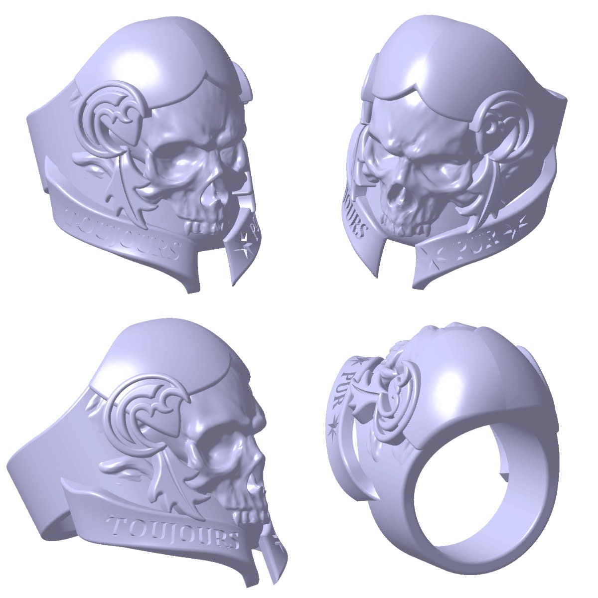 Bellatrix Lestrange Skull Ring STL FILES - Etsy