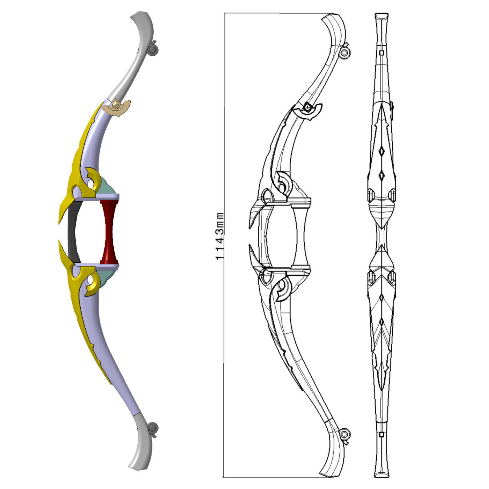 Raven Bow GENSHIN IMPACT 3D Files Stl - Etsy