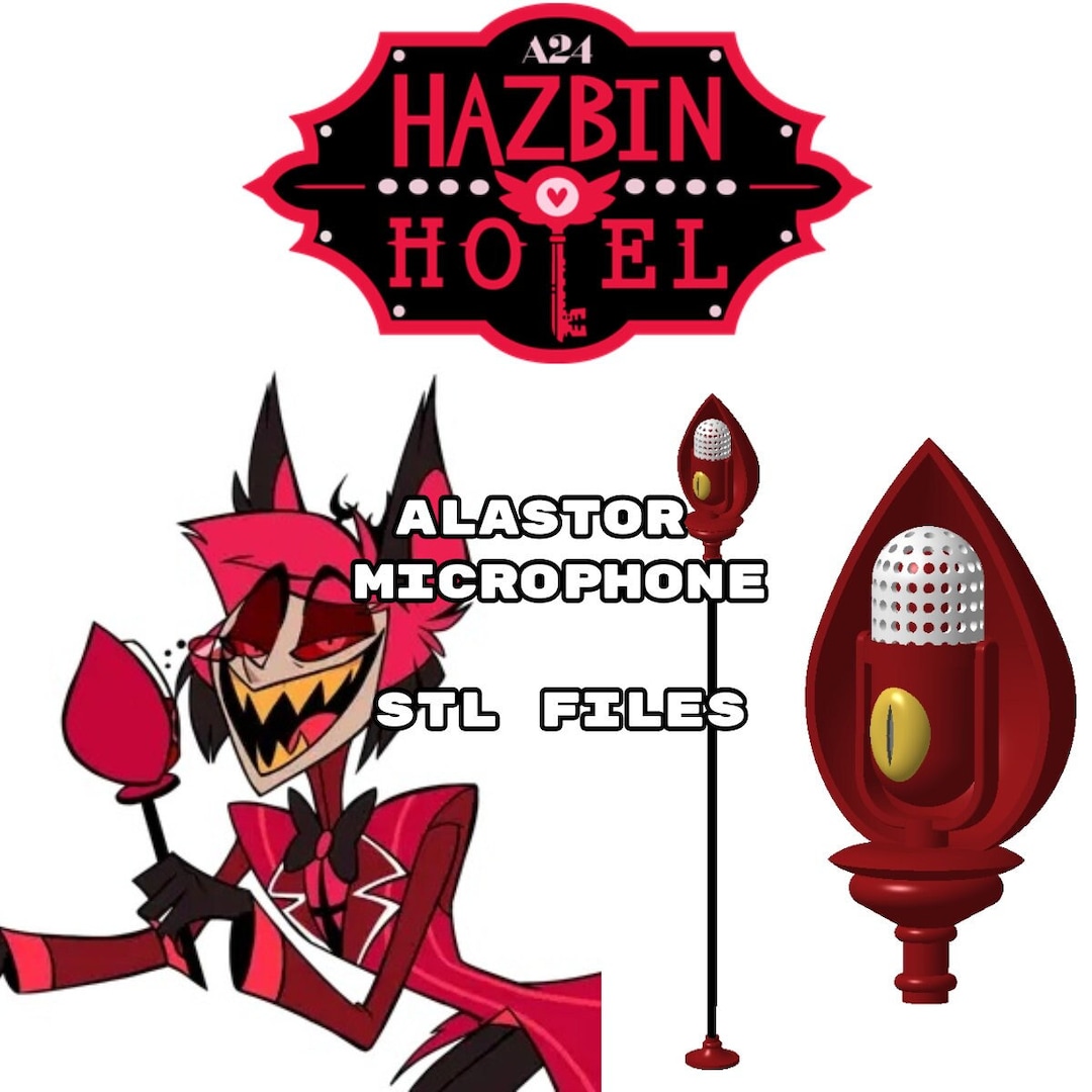 Alastor Hazbin Hotel MICROPHONE 3D STL Files - Etsy UK