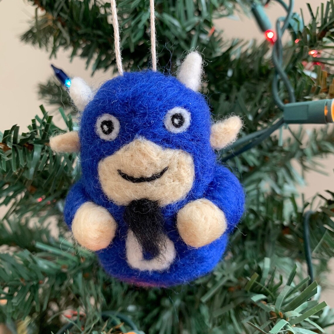 Needle Felted Duke University Blue Devils Mascot Figurine or | Etsy