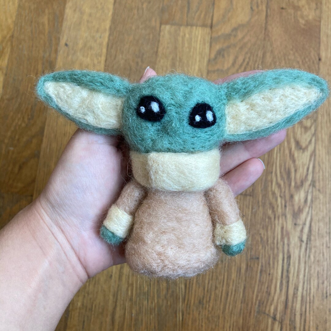 Handmade Needle Felted Grogu Baby Yoda Star Wars Mandalorian - Etsy