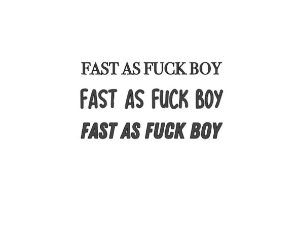 Fast as fk boy decal | Etsy