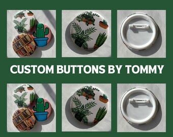 25 2.25 Inch Full Color Custom Buttons W/ Pin. We Can Make ANY Size ...