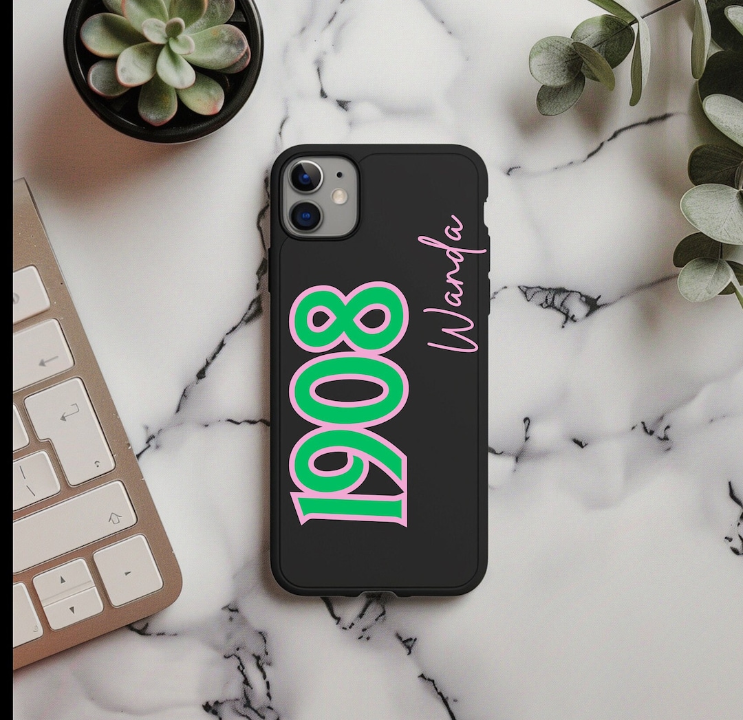 AKA Personalized Phone Case, Alpha Kappa Alpha Phone Case, AKA 1908 ...
