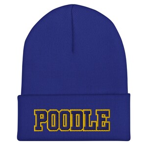 Poodle Cuffed Beanie, Sigma Gama Rho Skull Cap, Sgrho Hat - Etsy