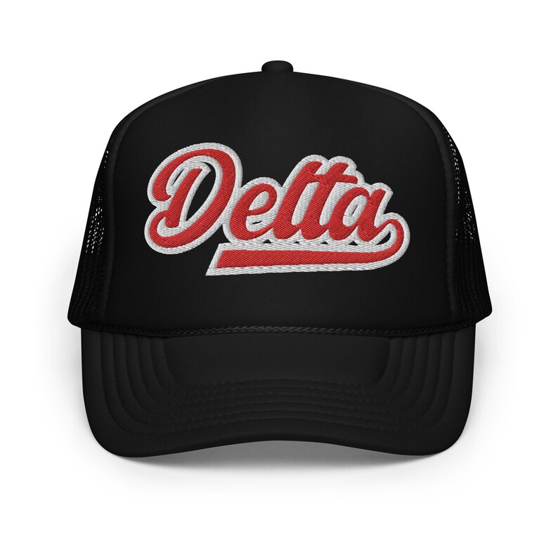 Delta Trucker Hat, Delta Sigma Theta Embroidered Hat, DST Baseball Cap ...