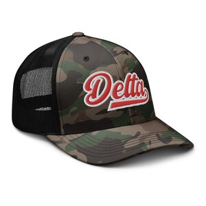 Delta Sigma Theta Camouflage Trucker Hat, Delta Embroidered Cap ...