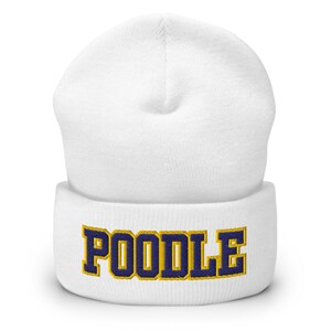 Poodle Cuffed Beanie, Sigma Gama Rho Skull Cap, Sgrho Hat - Etsy