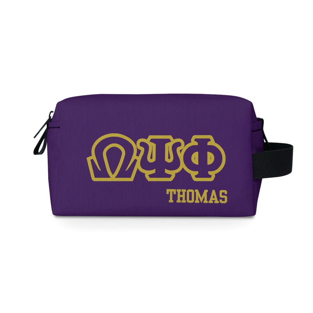 Personalized Omega Psi Phi Toiletry Bag, Omega Travel Bag, Omegacustom ...