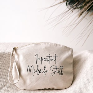 Important Midwife Stuff Bag/ Midwife Bag/ Gift for Midwife/ Midwifery ...